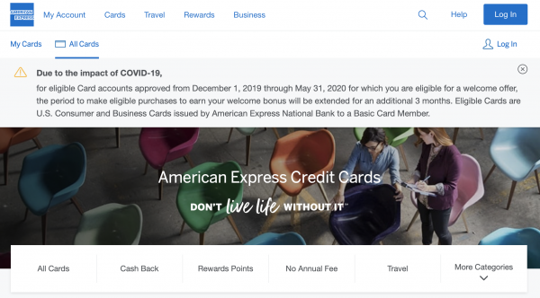 AMEX Extends Minimum Spend Requirement To 6 Months. Time For A New AMEX ...