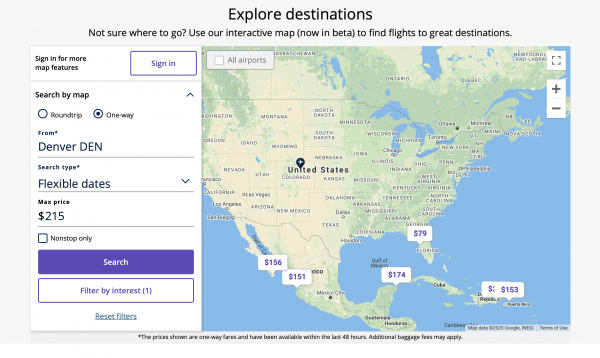 United Airlines Introduces Interactive ‘Map Fare Search’ And COVID ...